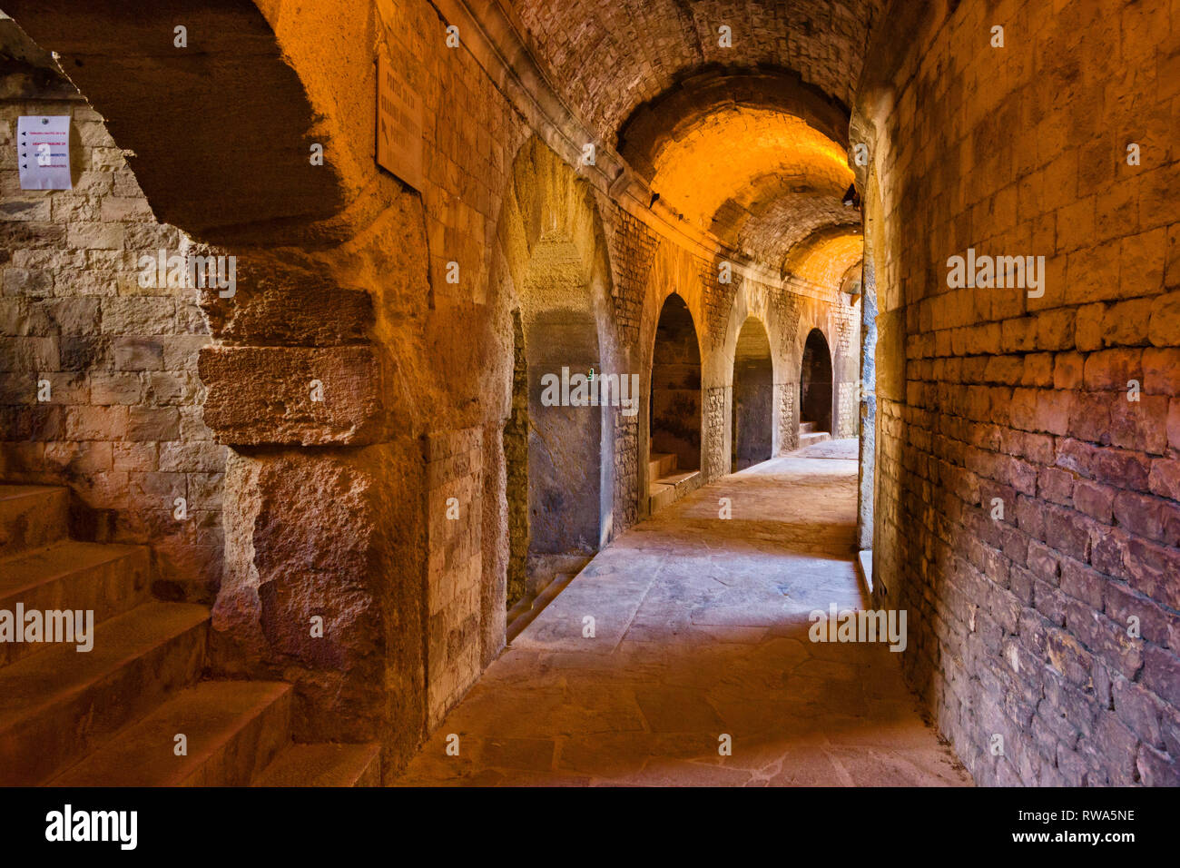 Details of Ancient Roman Amphitheater in Nimes, France Stock Photo - Alamy