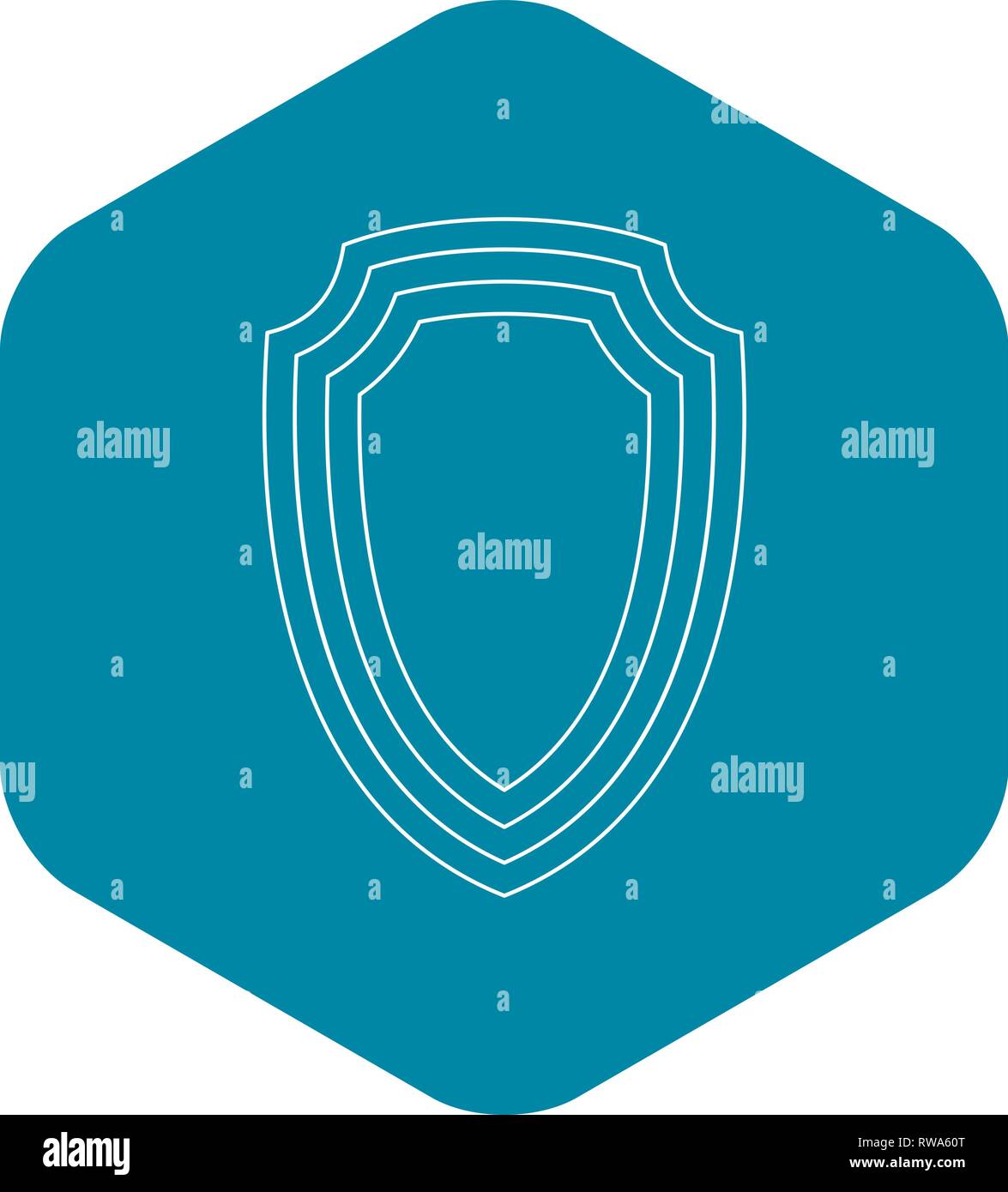 Army shield icon, outline style Stock Vector Image & Art - Alamy