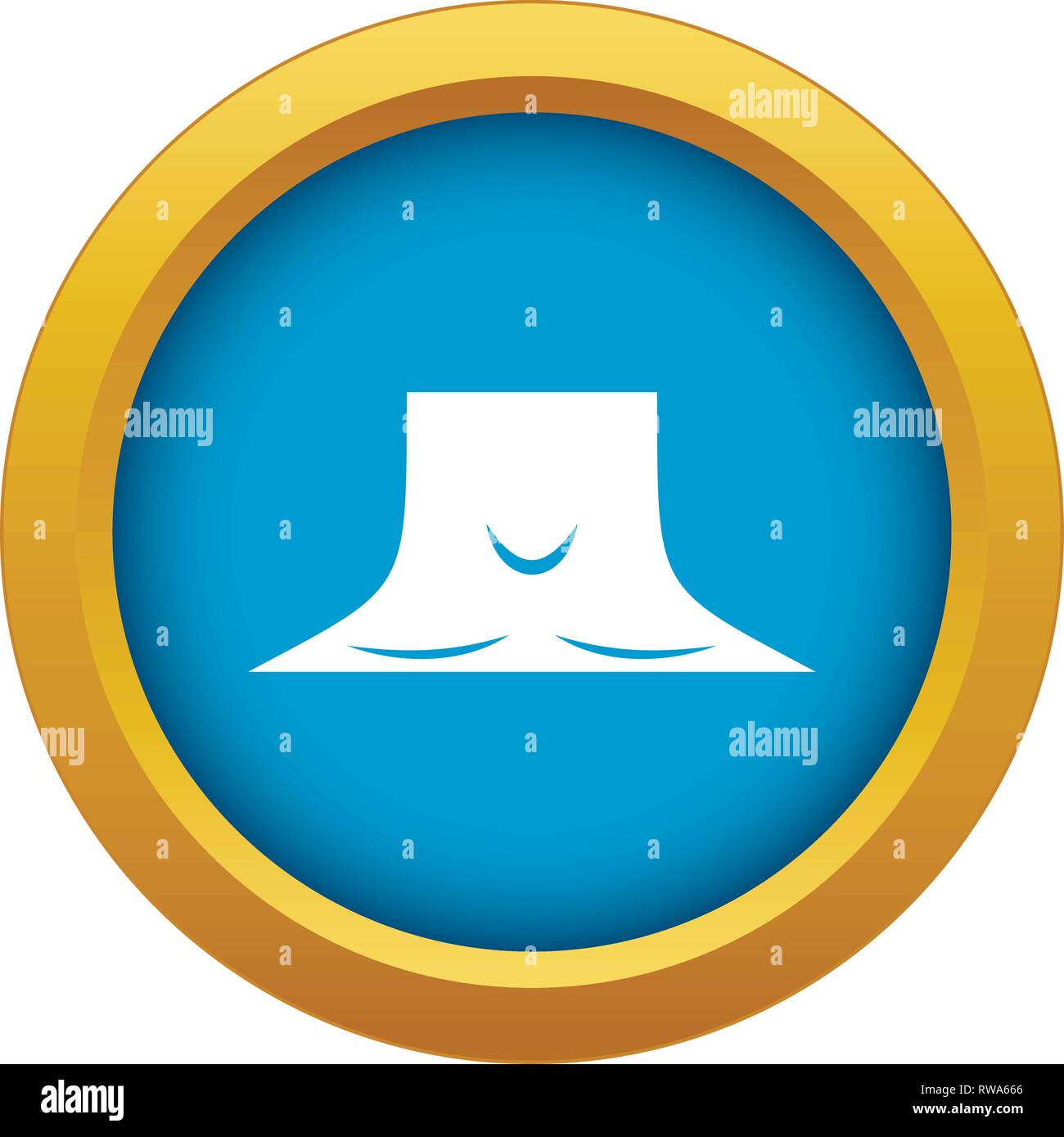 Human neck icon blue vector isolated Stock Vector Image & Art - Alamy