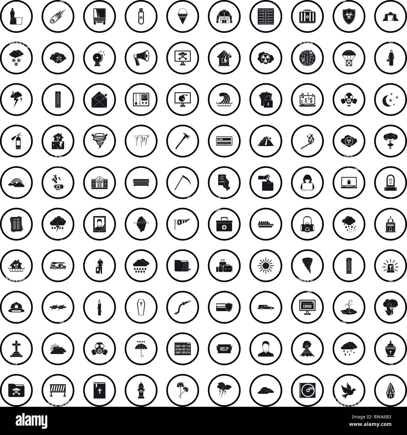 100 natural disasters icons set, simple style Stock Vector Image & Art ... 100 natural disasters icons set, simple style Stock Vector Image & Art ...