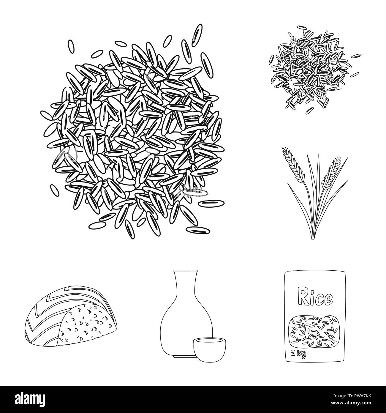 grain,rice,vodka,packet,boiled,cereal,panicle,salmon,sake,seed,heap ...
