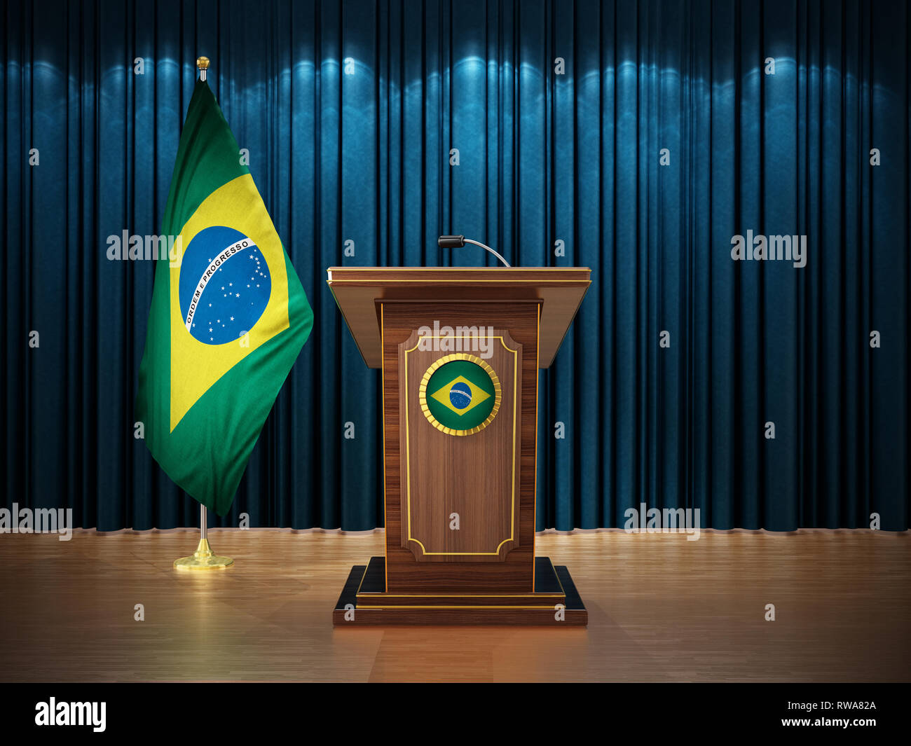 Lectern and stage hi-res stock photography and images - Alamy