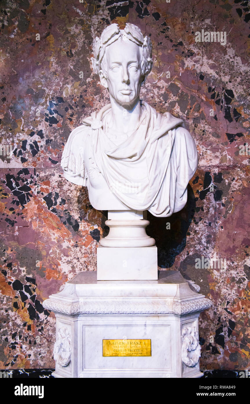 Francis (Franz) II and I, Holy Roman Emperor marble bust by Italian ...