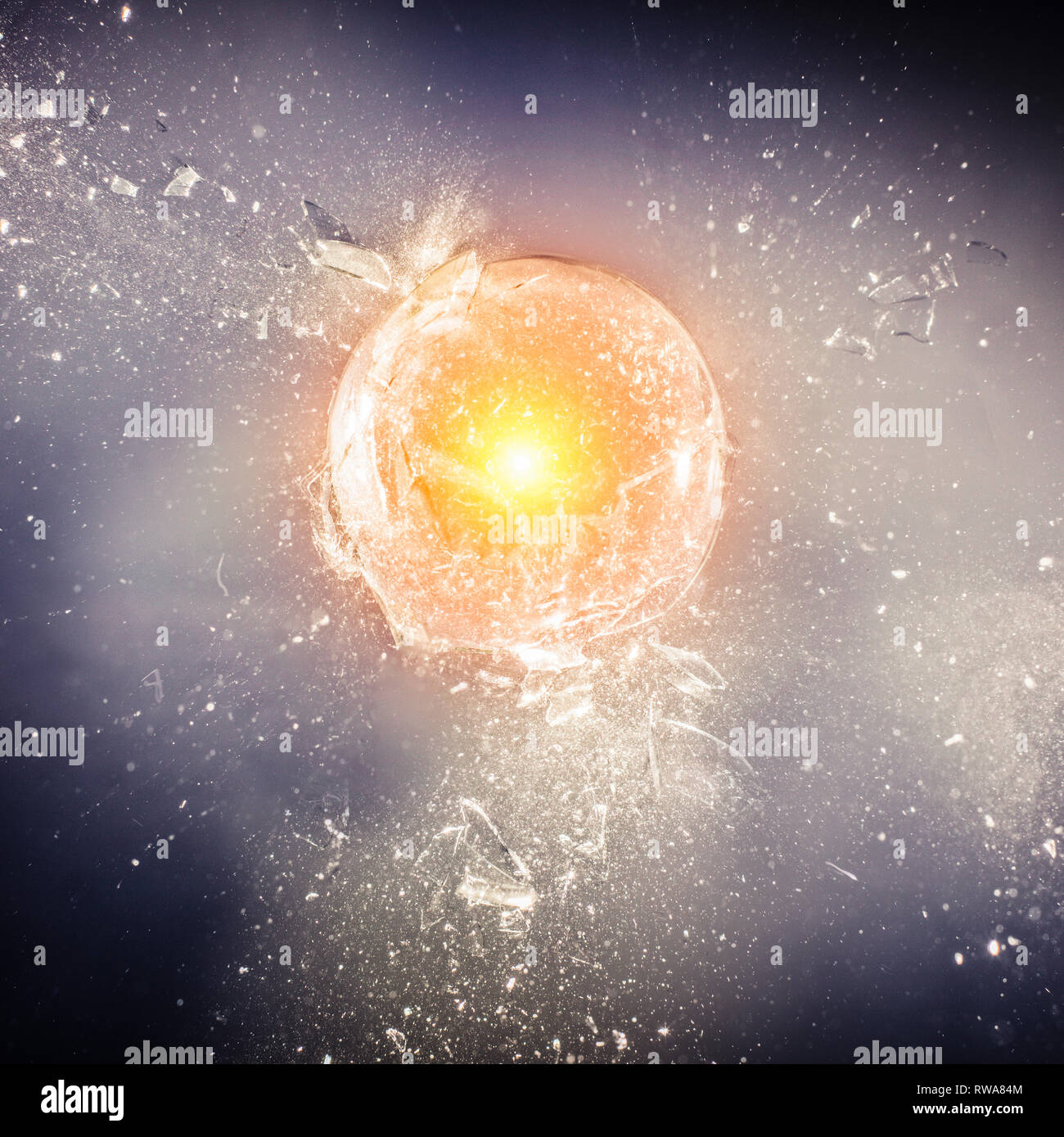 Power exploding hi-res stock photography and images - Alamy