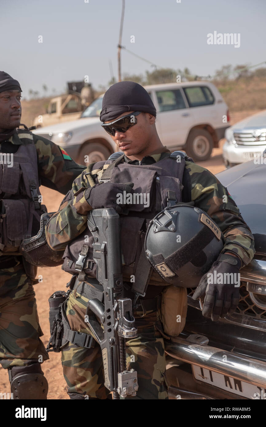 A member of Cameroon's elite Rapid Intervention Battalion (BIR ...