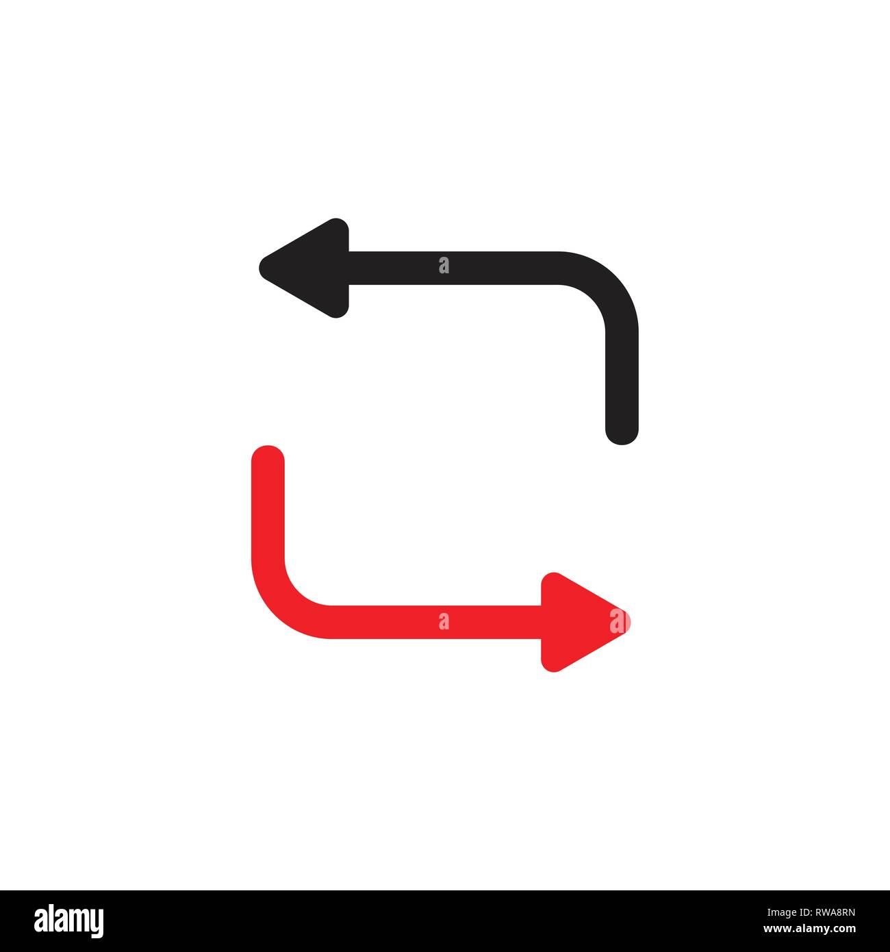 square circle arrow line logo Stock Vector Image & Art - Alamy