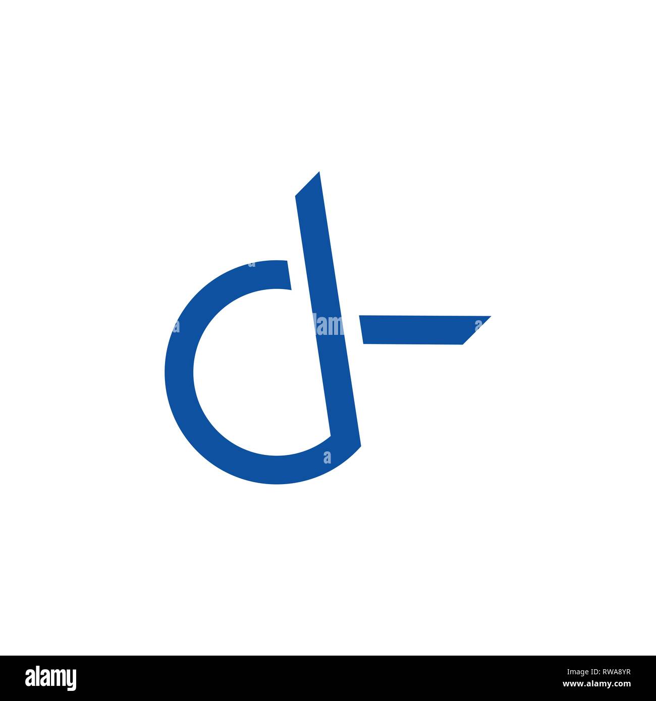 letter d lowercase simple geometric logo Stock Vector Image & Art - Alamy