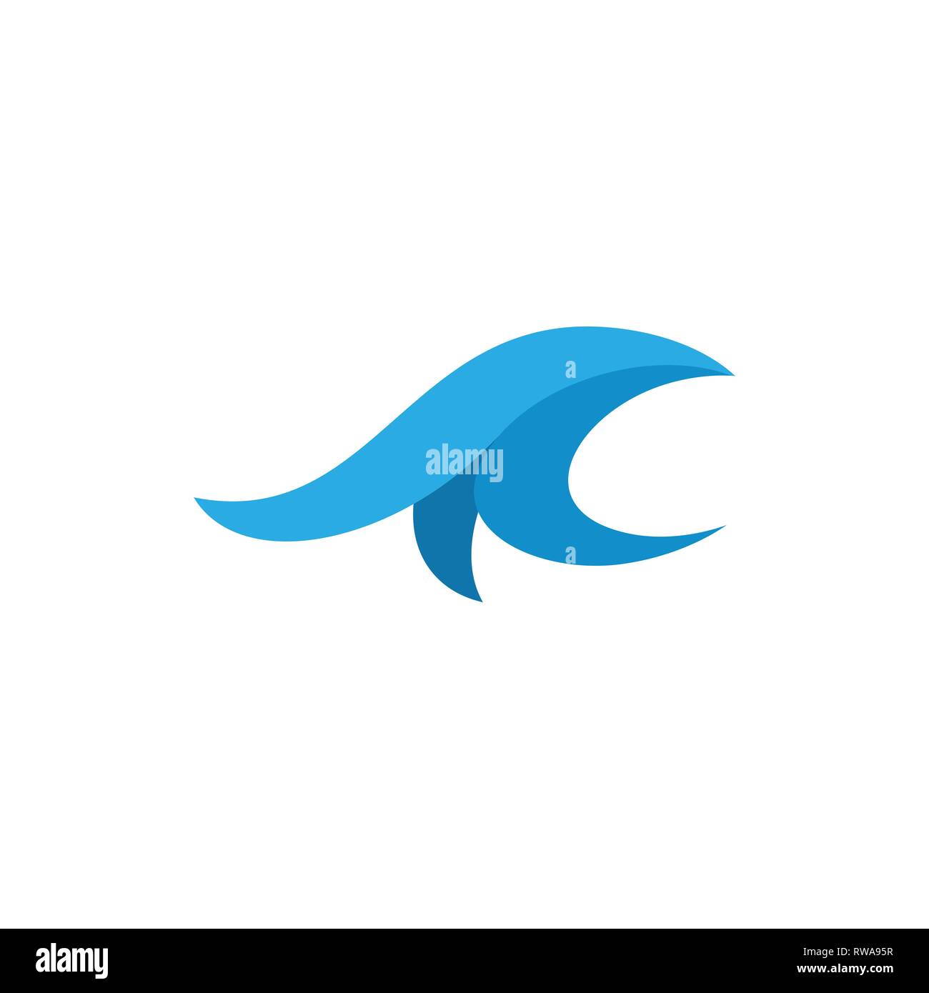 simple curves waves gradient logo vector Stock Vector Image & Art - Alamy