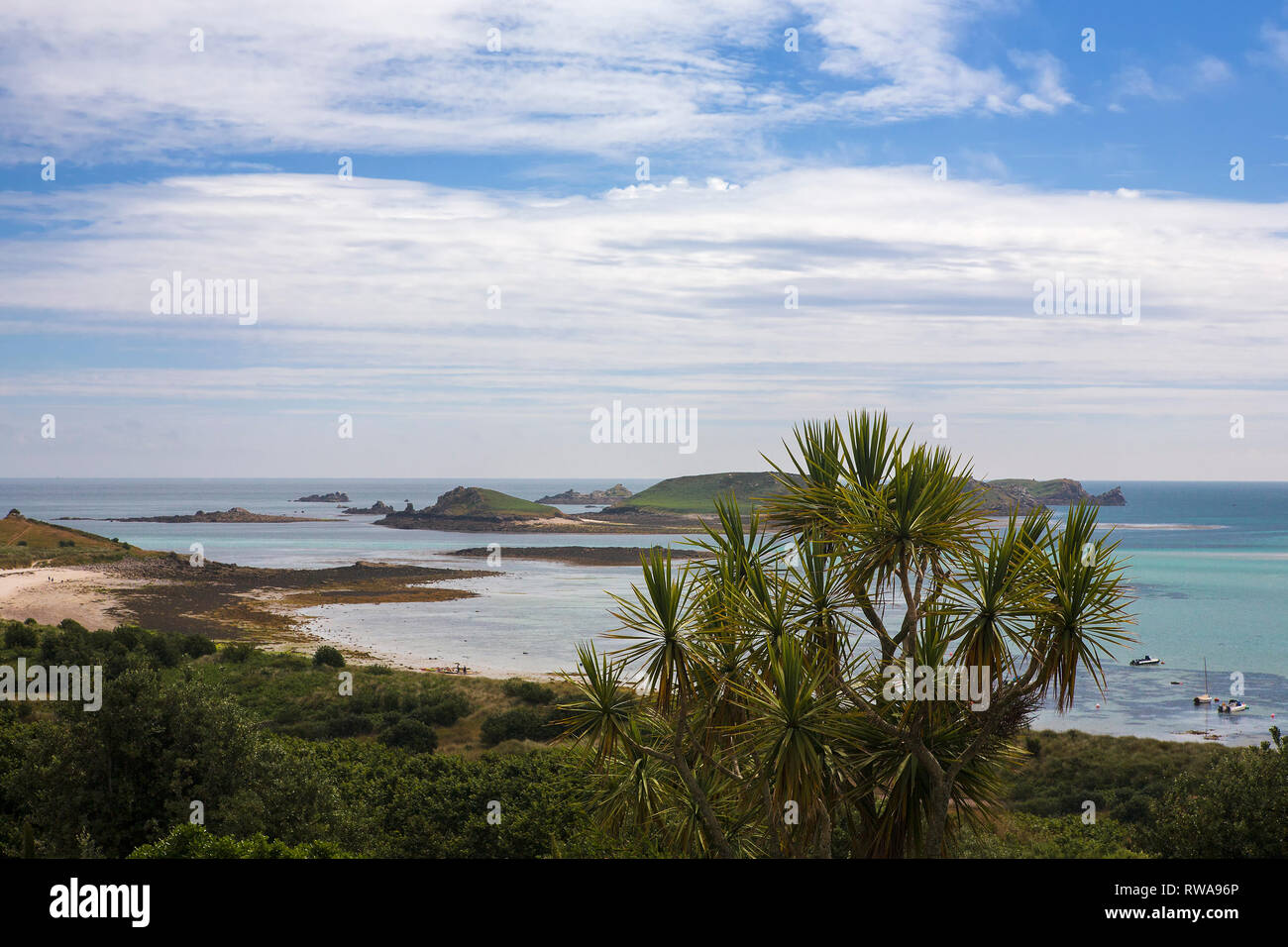 Higher Town Bay and the Eastern Isles from St. Martin's, Isles of ...