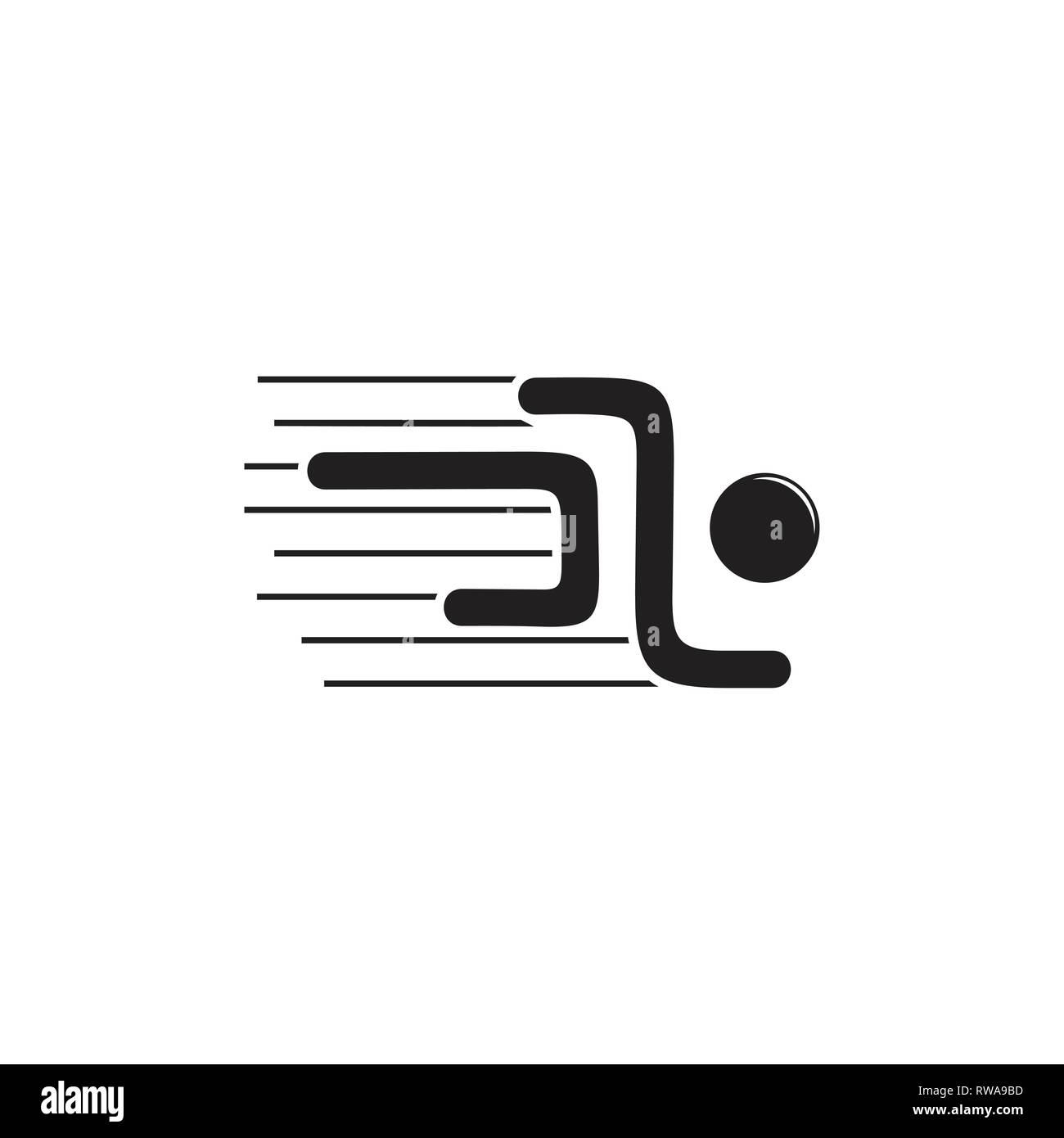 jump fly people fast design symbol logo vector Stock Vector Image & Art ...