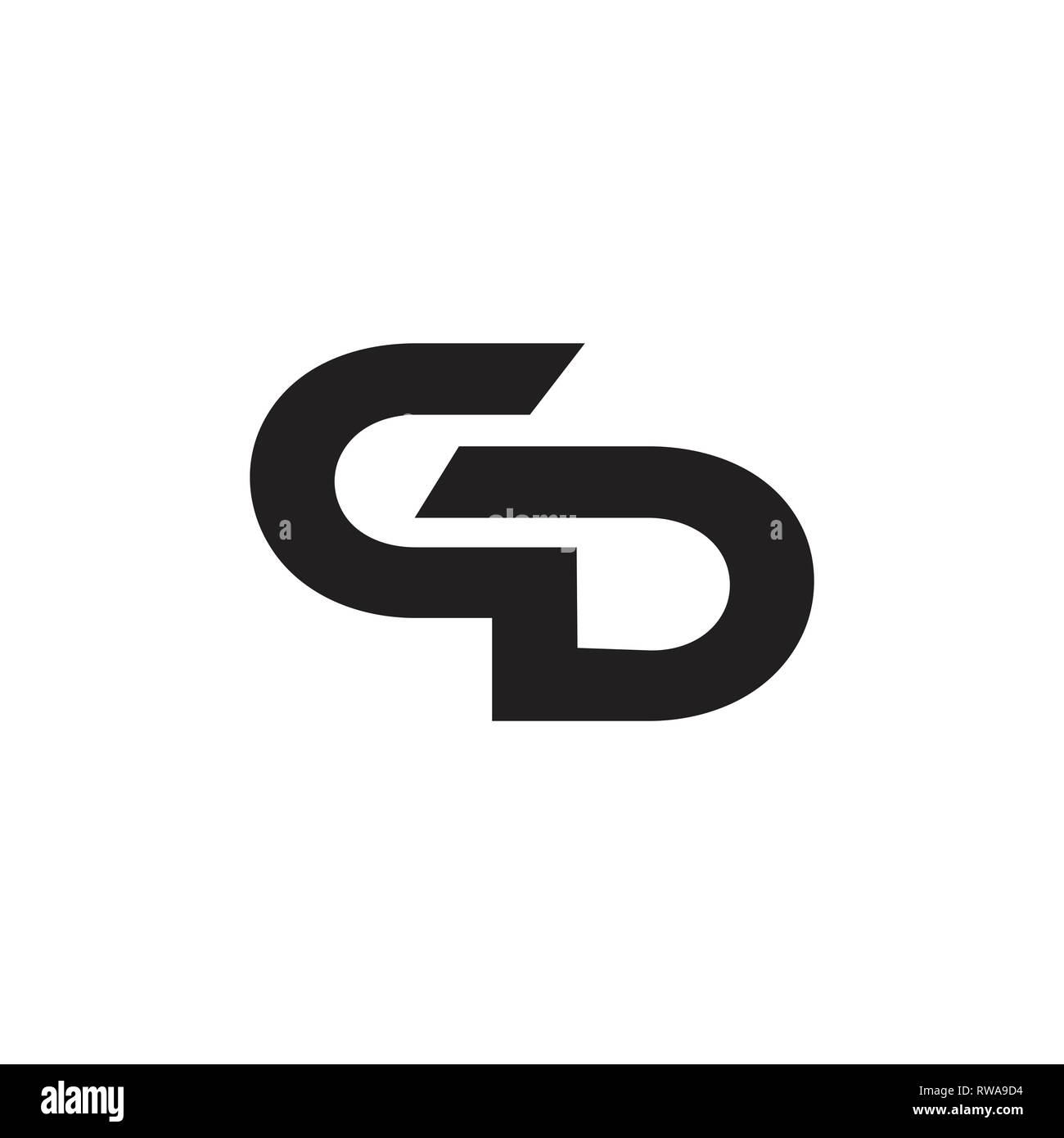 abstract letters cd simple geometric logo Stock Vector Image & Art - Alamy