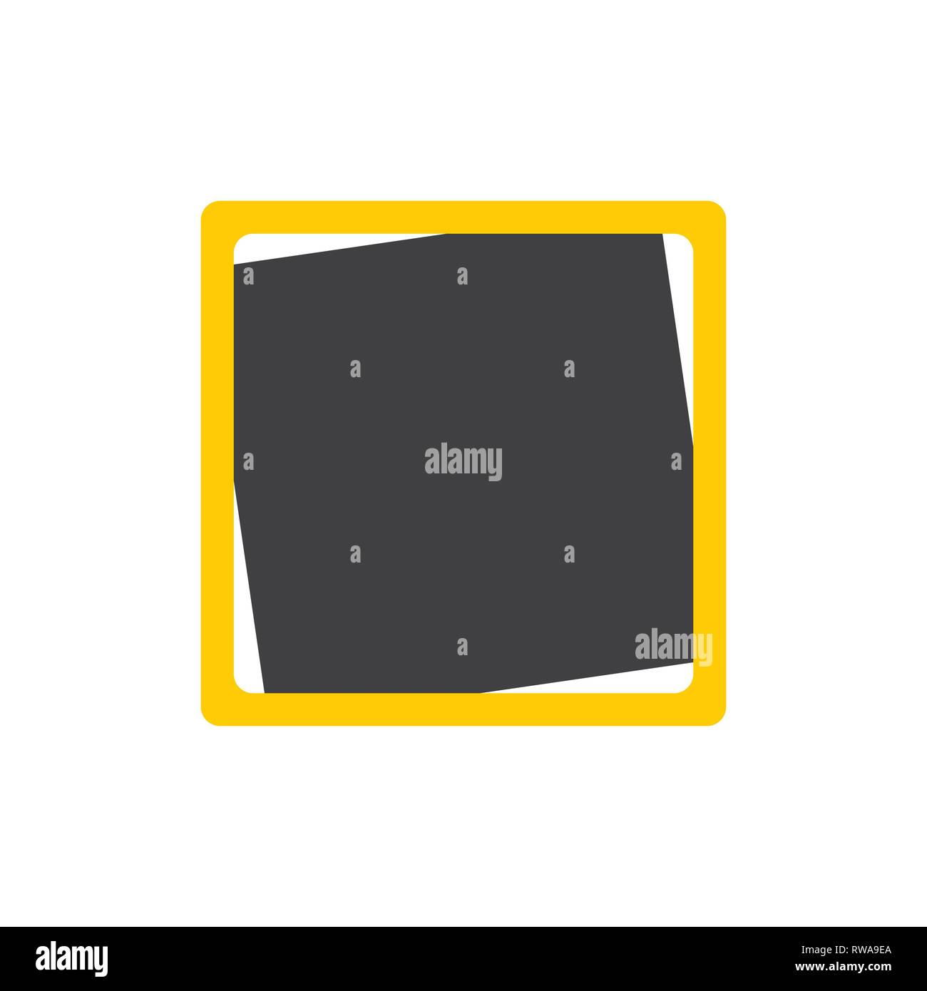 simple frame design logo vector Stock Vector Image & Art - Alamy