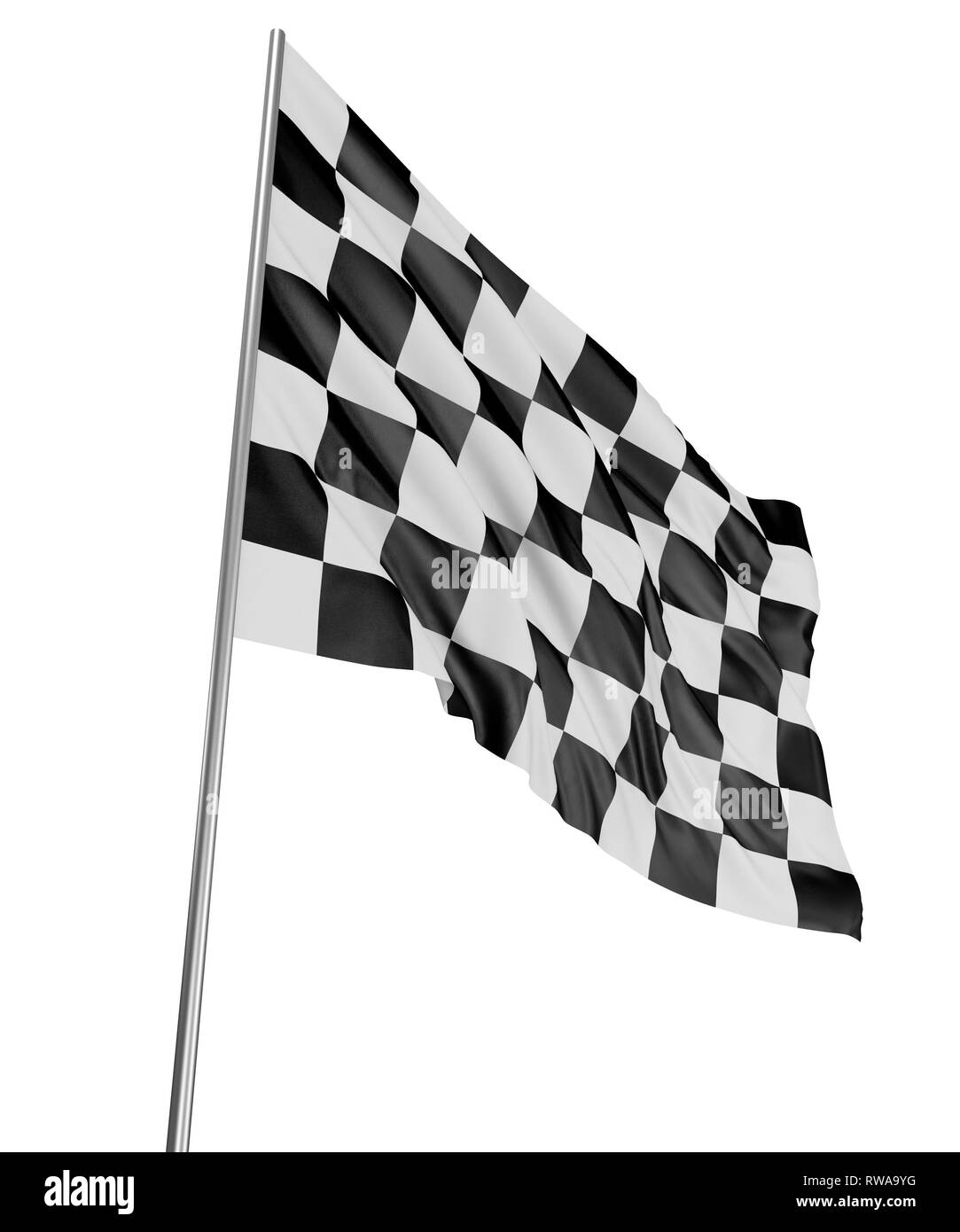Large Checkered Flag with fabric surface texture Stock Photo - Alamy