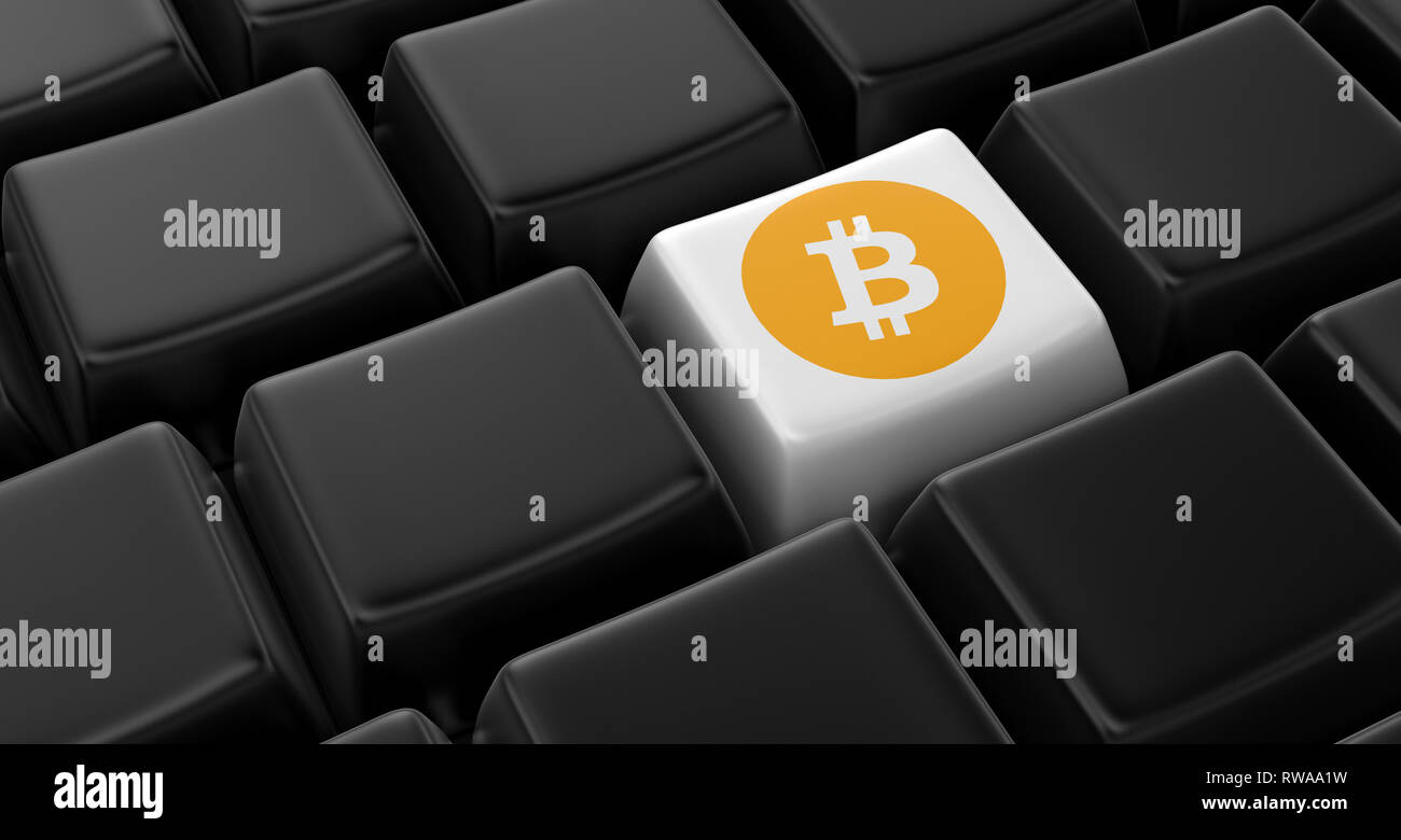 Bitcoin key concept Stock Photo - Alamy
