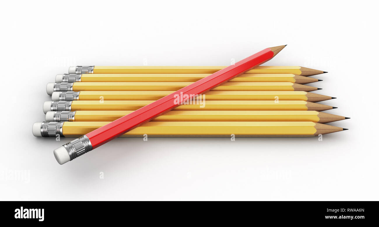Pencils. Image with clipping path Stock Photo - Alamy