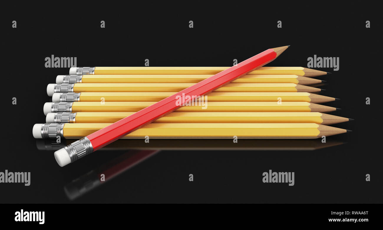 Pencils. Image with clipping path Stock Photo - Alamy