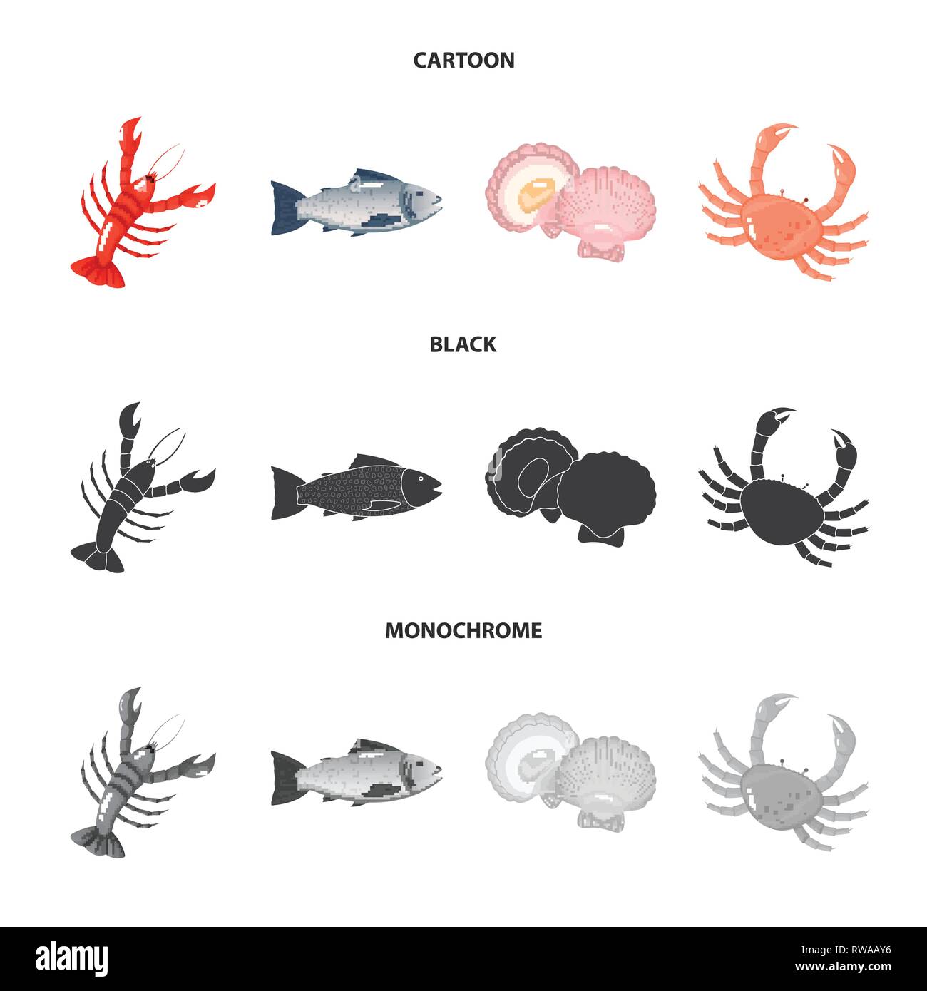 lobster,salmon,jellyfish,crab,crayfish,fish,shell,meat,trout,jelly ...