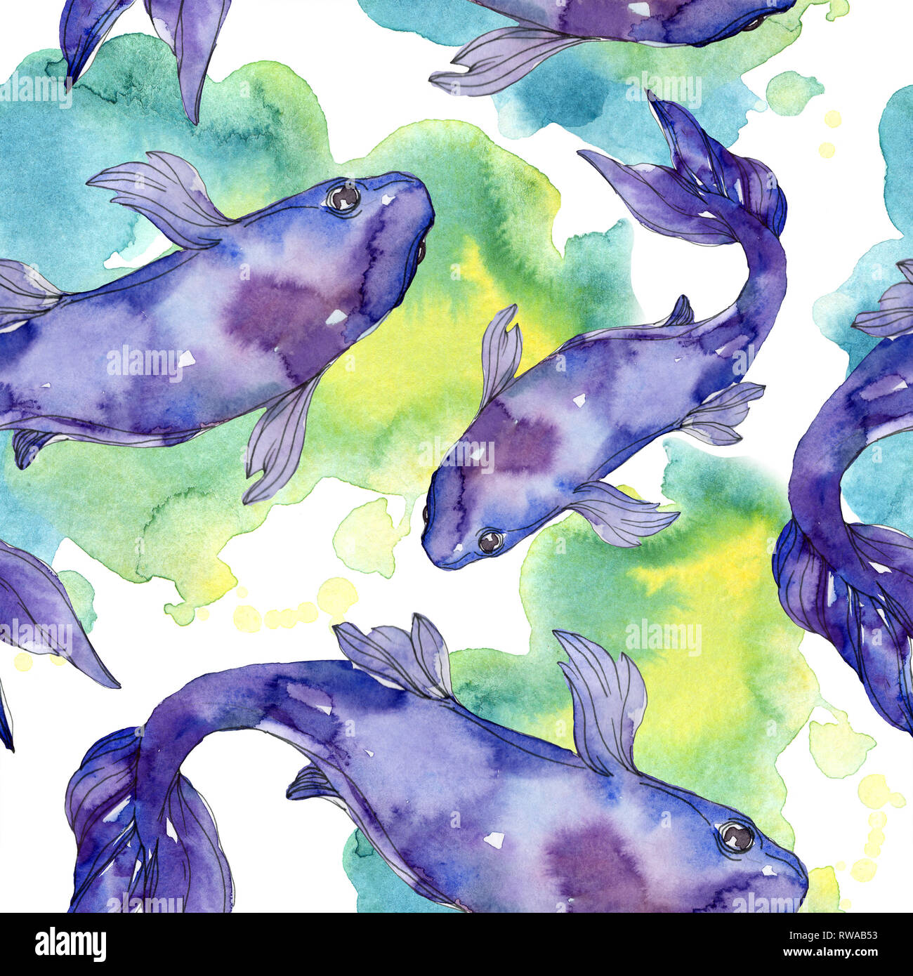 Aquatic fish set. Red sea and exotic fishes inside: Goldfish ...