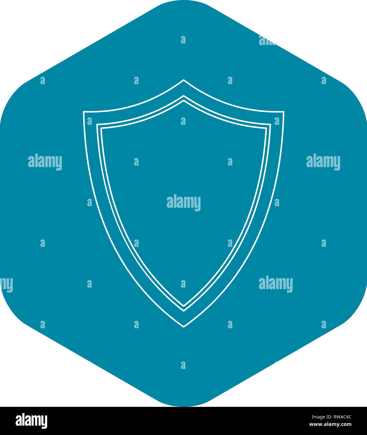 Shield for war icon, outline style Stock Vector Image & Art - Alamy