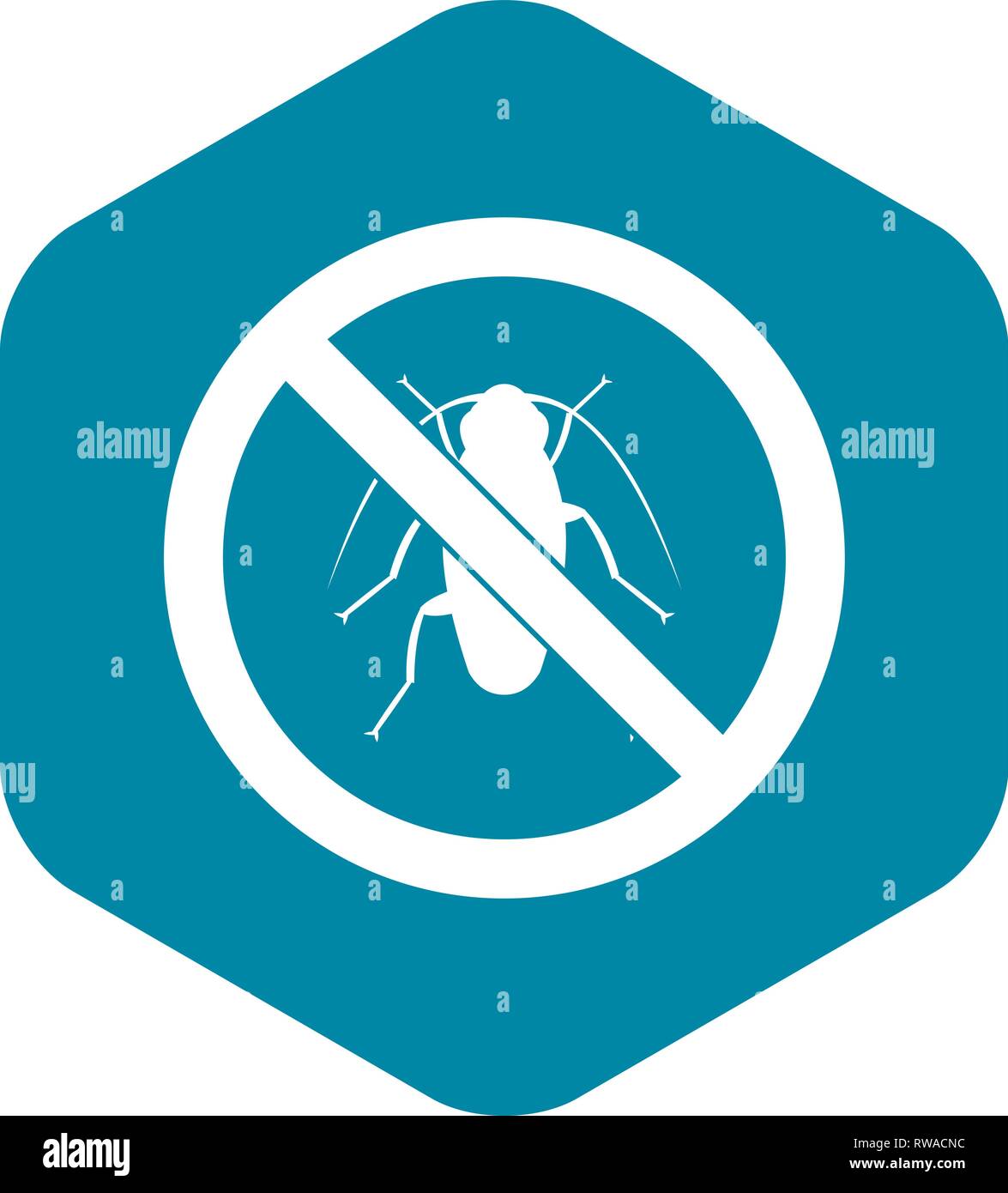 No cockroach sign icon, simple style Stock Vector Image & Art - Alamy