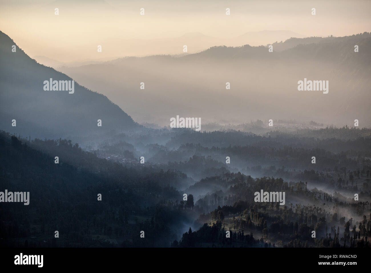 Dawn at Mt. Bromo, Java, Indonesia Stock Photo - Alamy