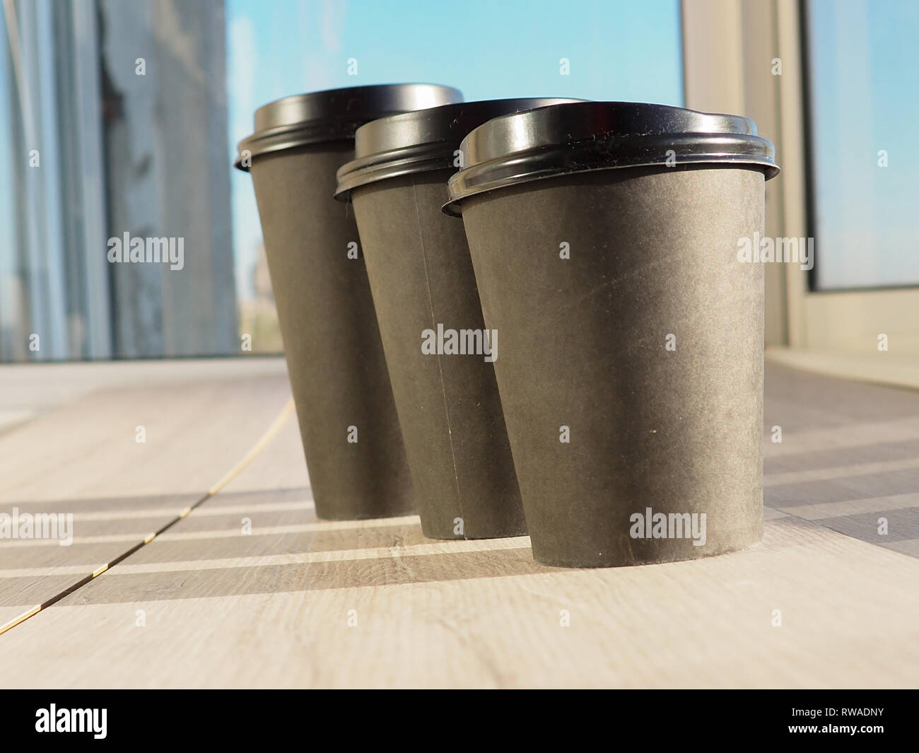 3 different plastic cups hi-res stock photography and images - Alamy