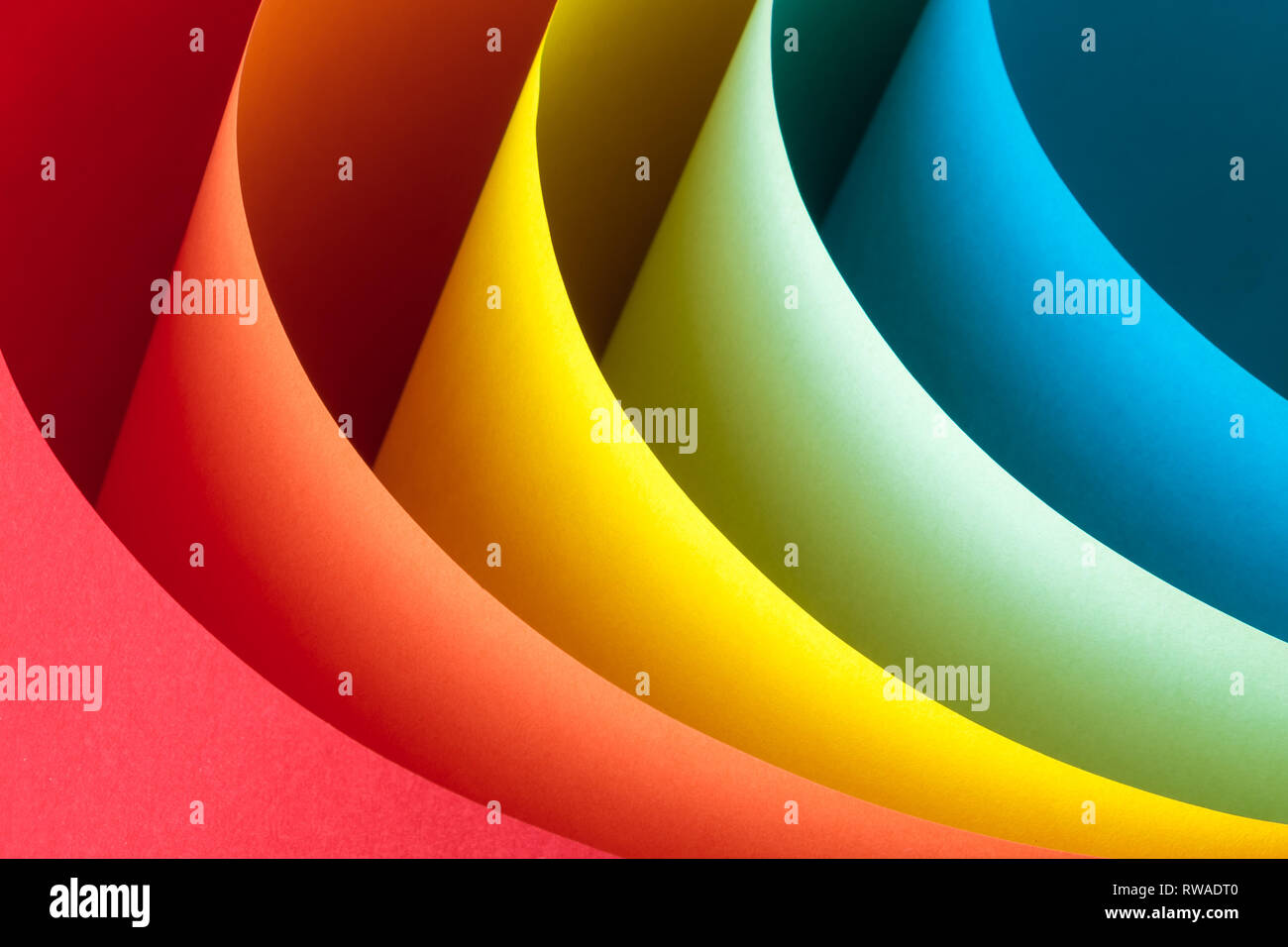 Abstract background made of colorful rainbow paper Stock Photo - Alamy
