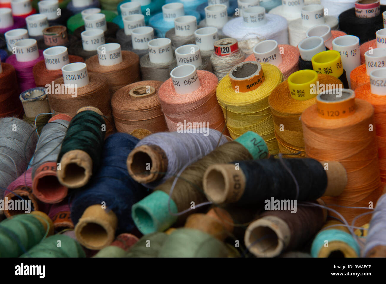 Needlework industry hi-res stock photography and images - Alamy