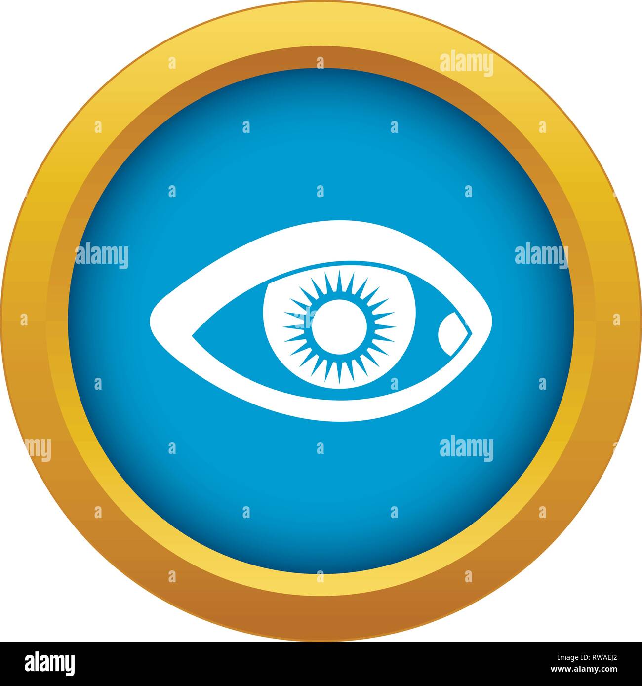 Eye icon blue vector isolated Stock Vector Image & Art - Alamy