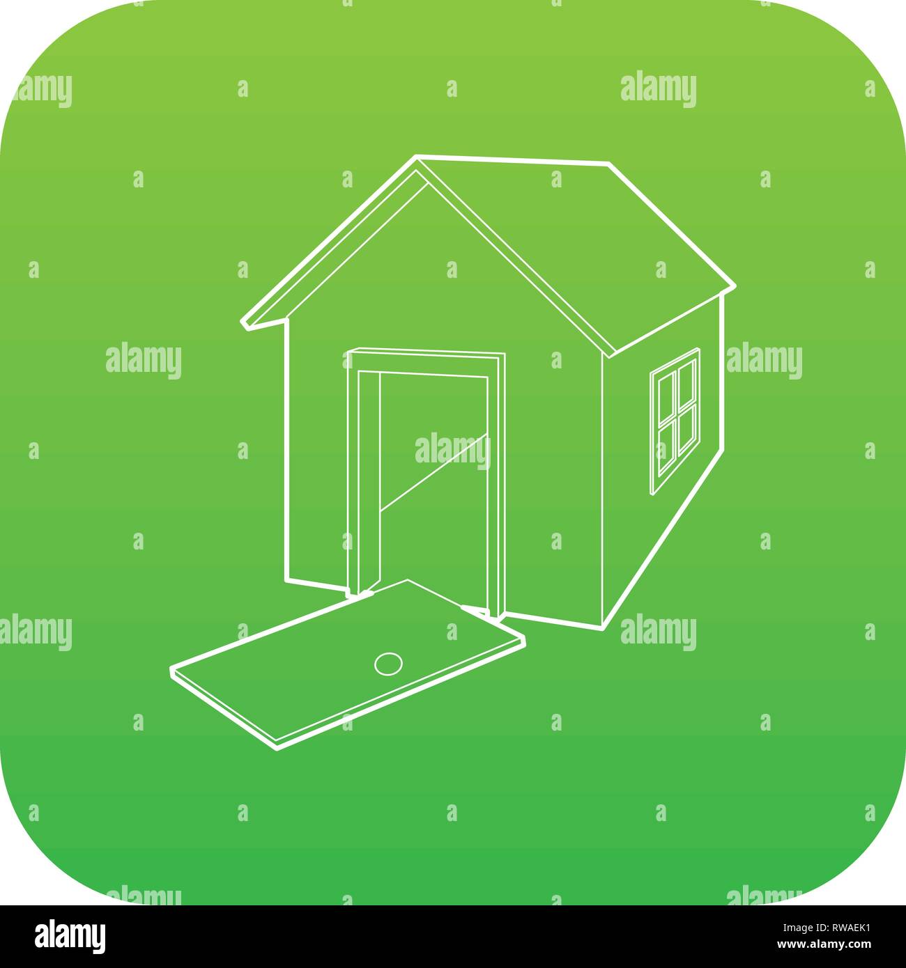 Destroyed cottage Stock Vector Images - Alamy