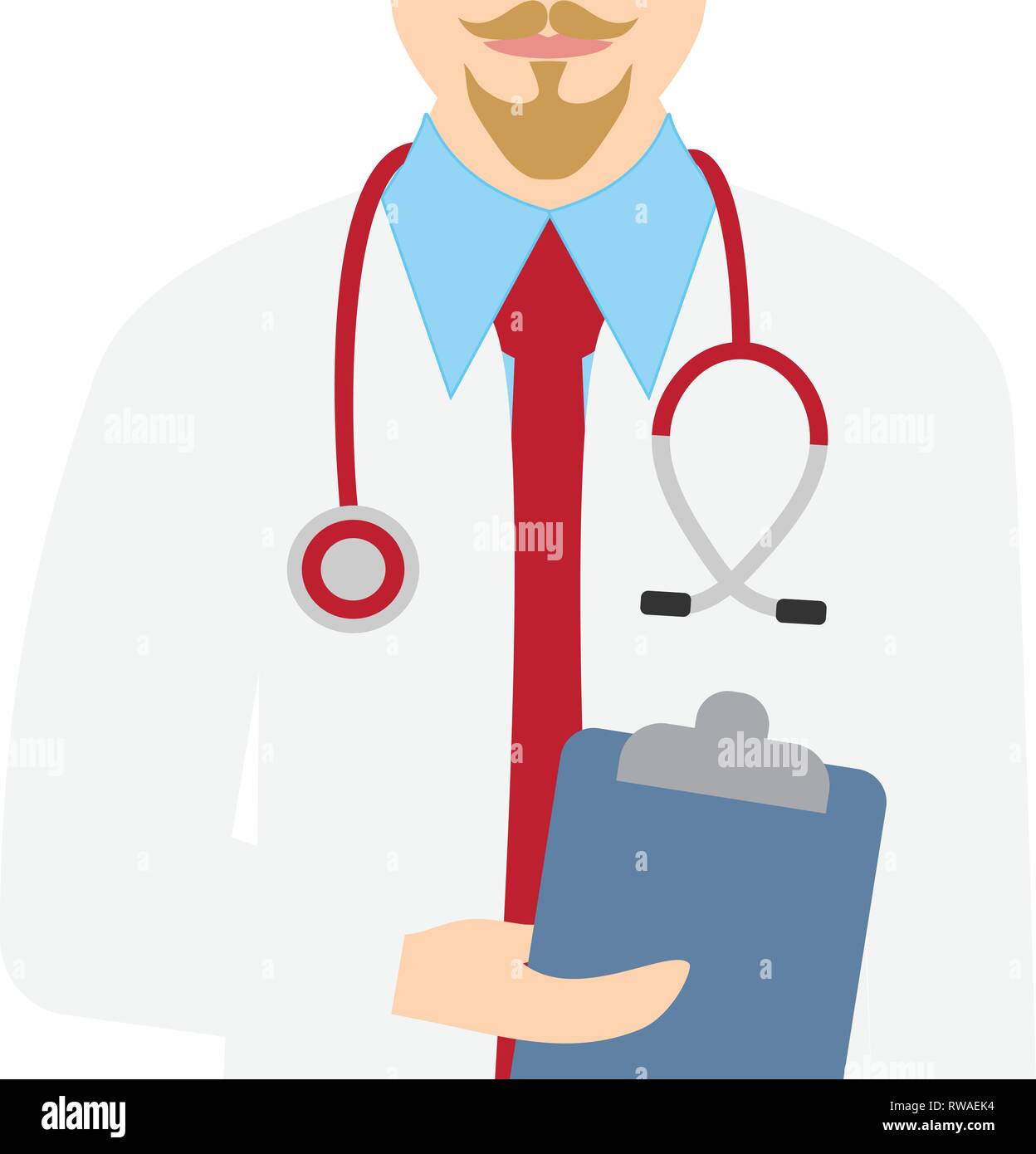 Male doctor. Vector illustration of a doctor Stock Vector Image & Art ...
