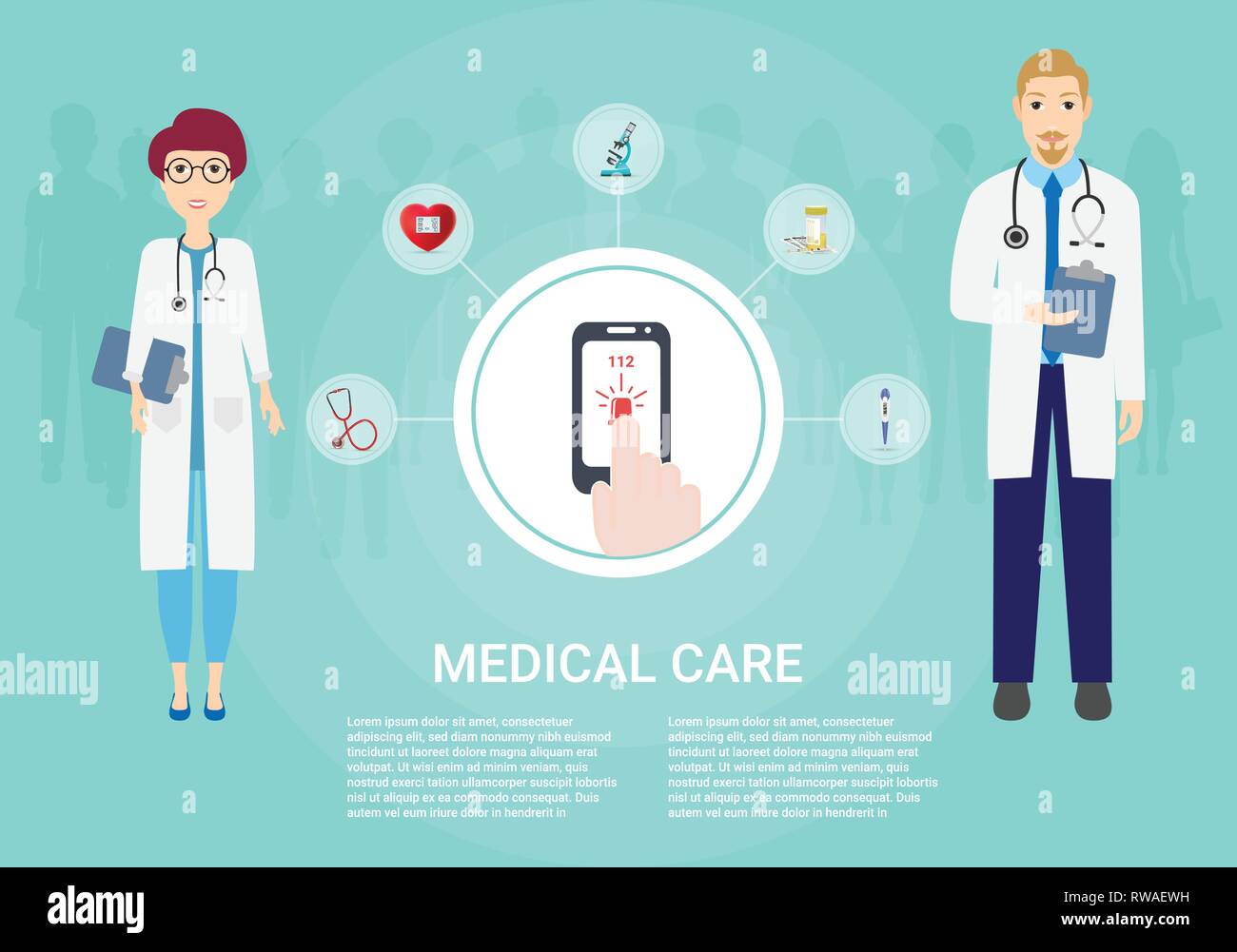 Doctor handshake Stock Vector Images - Alamy