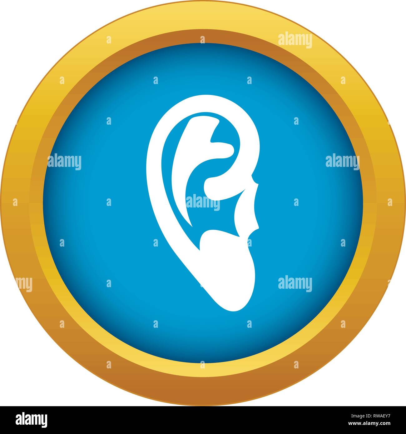 Blue hearing symbol Stock Vector Images - Alamy