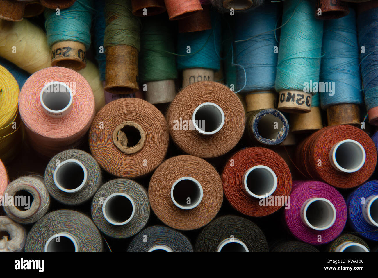 Top view threads hi-res stock photography and images - Alamy