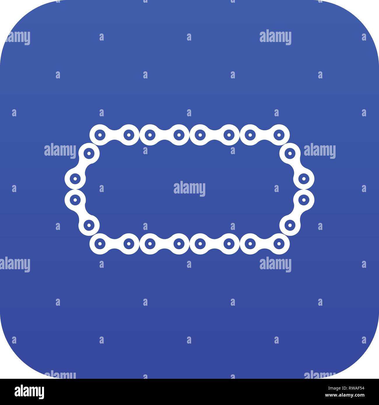 Bicycle chain icon digital blue Stock Vector Image & Art - Alamy