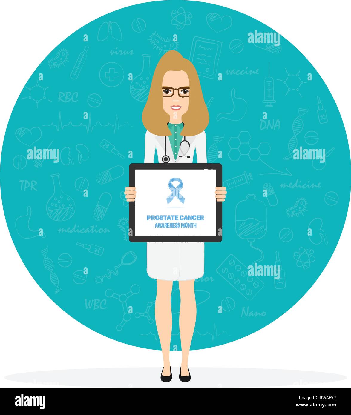 Female cancer patient Stock Vector Images - Alamy