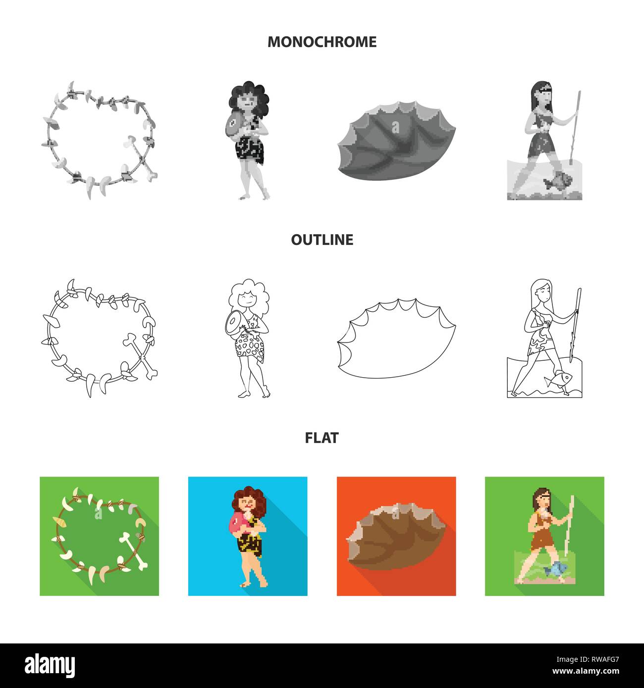 necklace,woman,flint,bone,primeval,sharp,neanderthal,meat,craft,spear ...