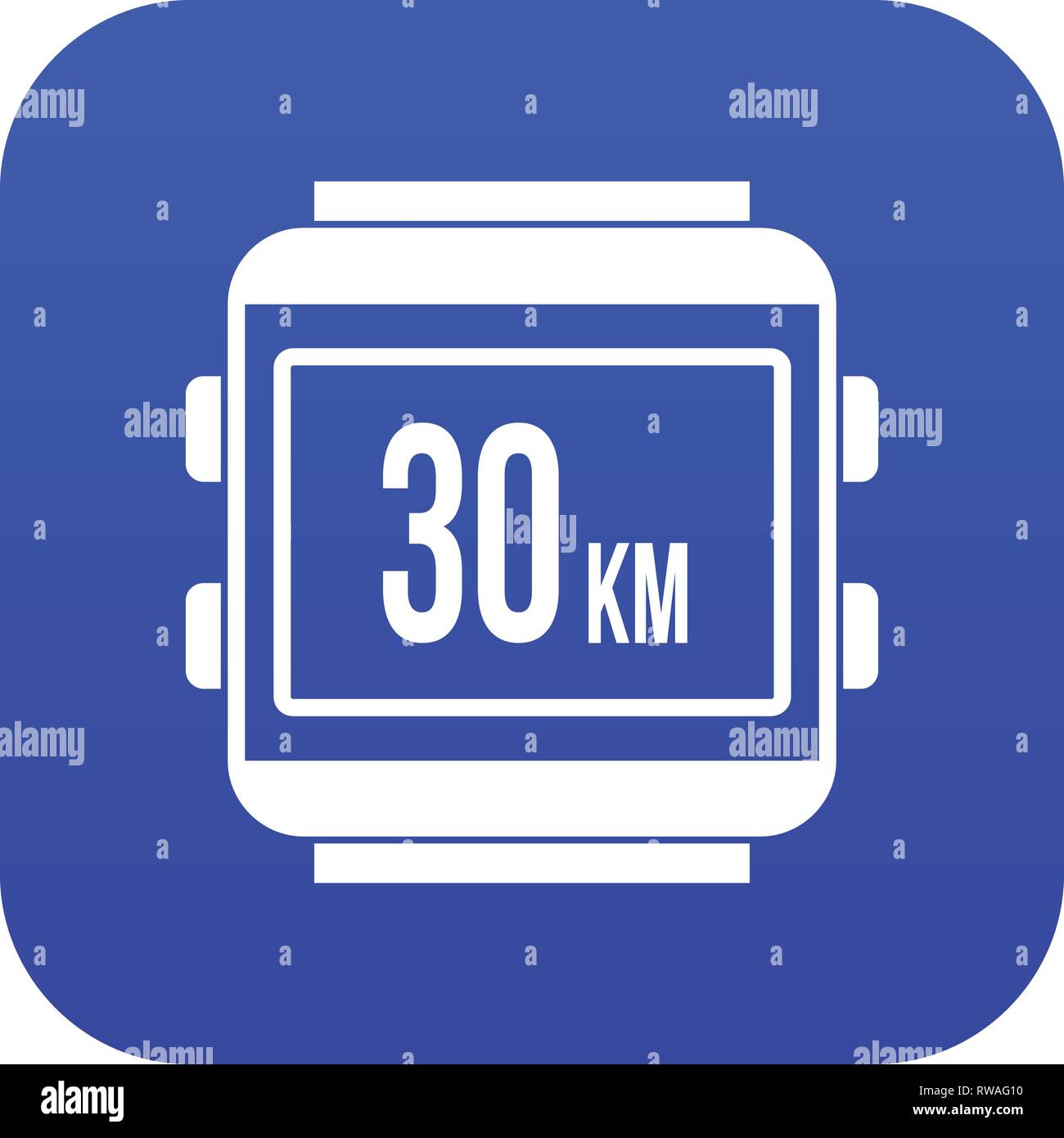 Speedometer bike icon digital blue Stock Vector Image & Art - Alamy