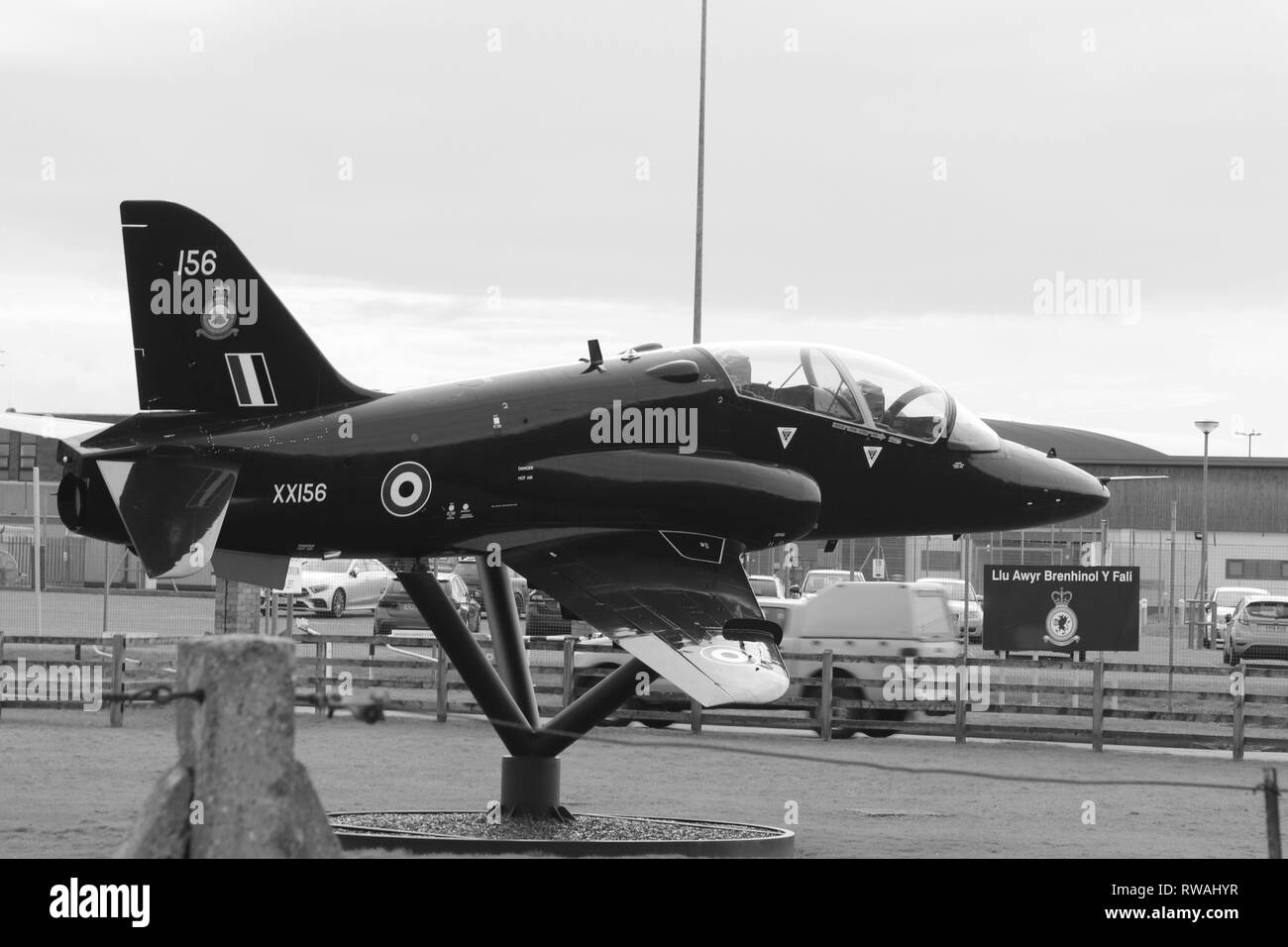 Hawk T2 Jet, RAF Valley Anglesey, Wales UK Stock Photo - Alamy