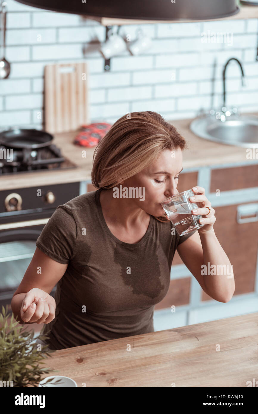 Drinking water sick hi-res stock photography and images - Alamy