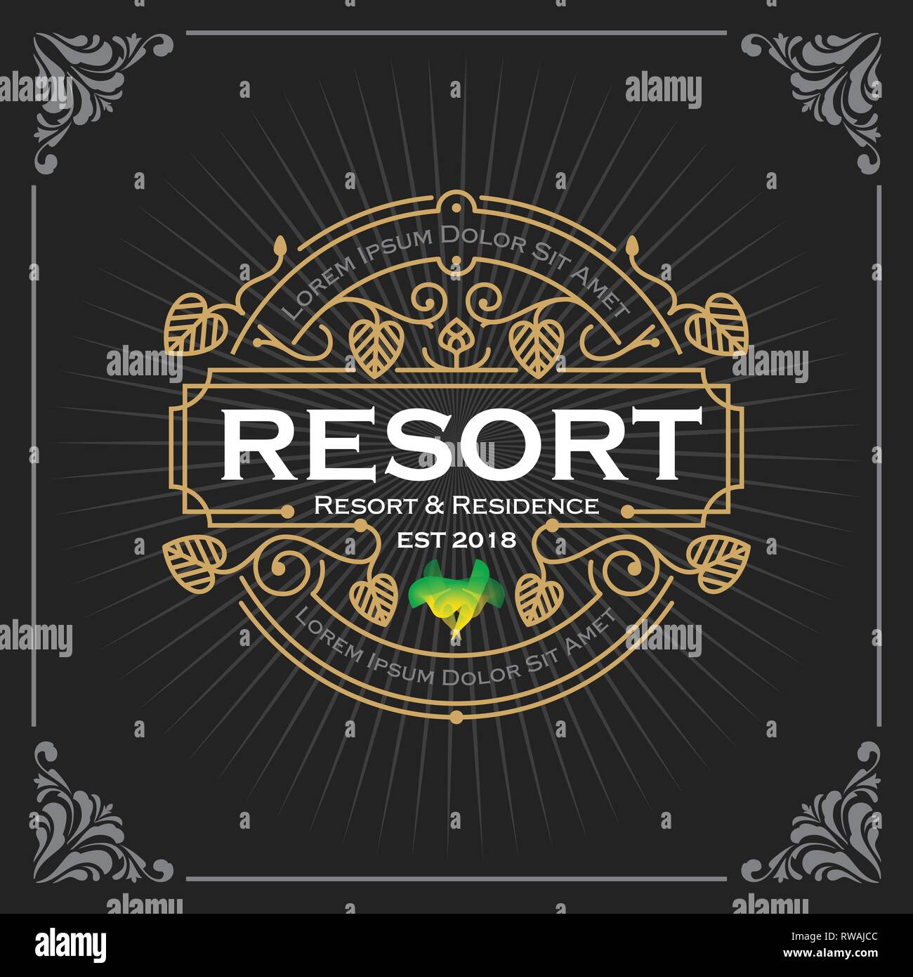 Resort Logo Vector