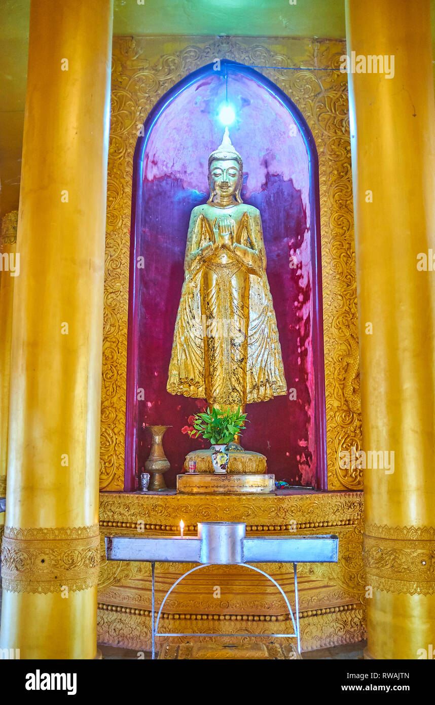 Temple ananda temple interior hi-res stock photography and images - Alamy