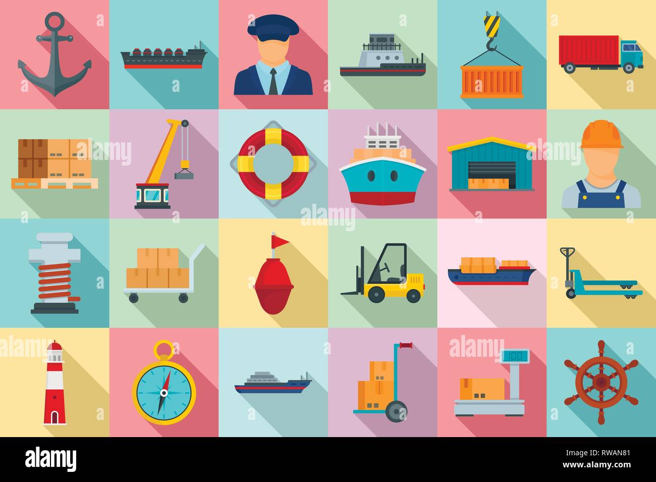 Shipyard ship boat Stock Vector Images - Alamy