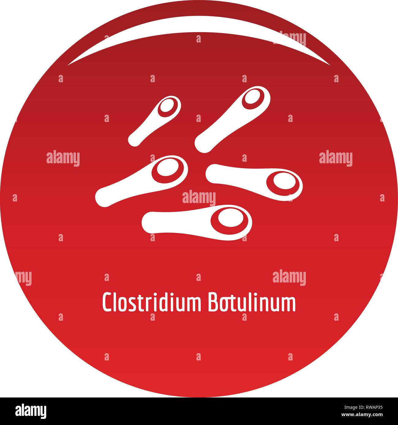Clostridium botulinum icon. Simple illustration of clostridium ...