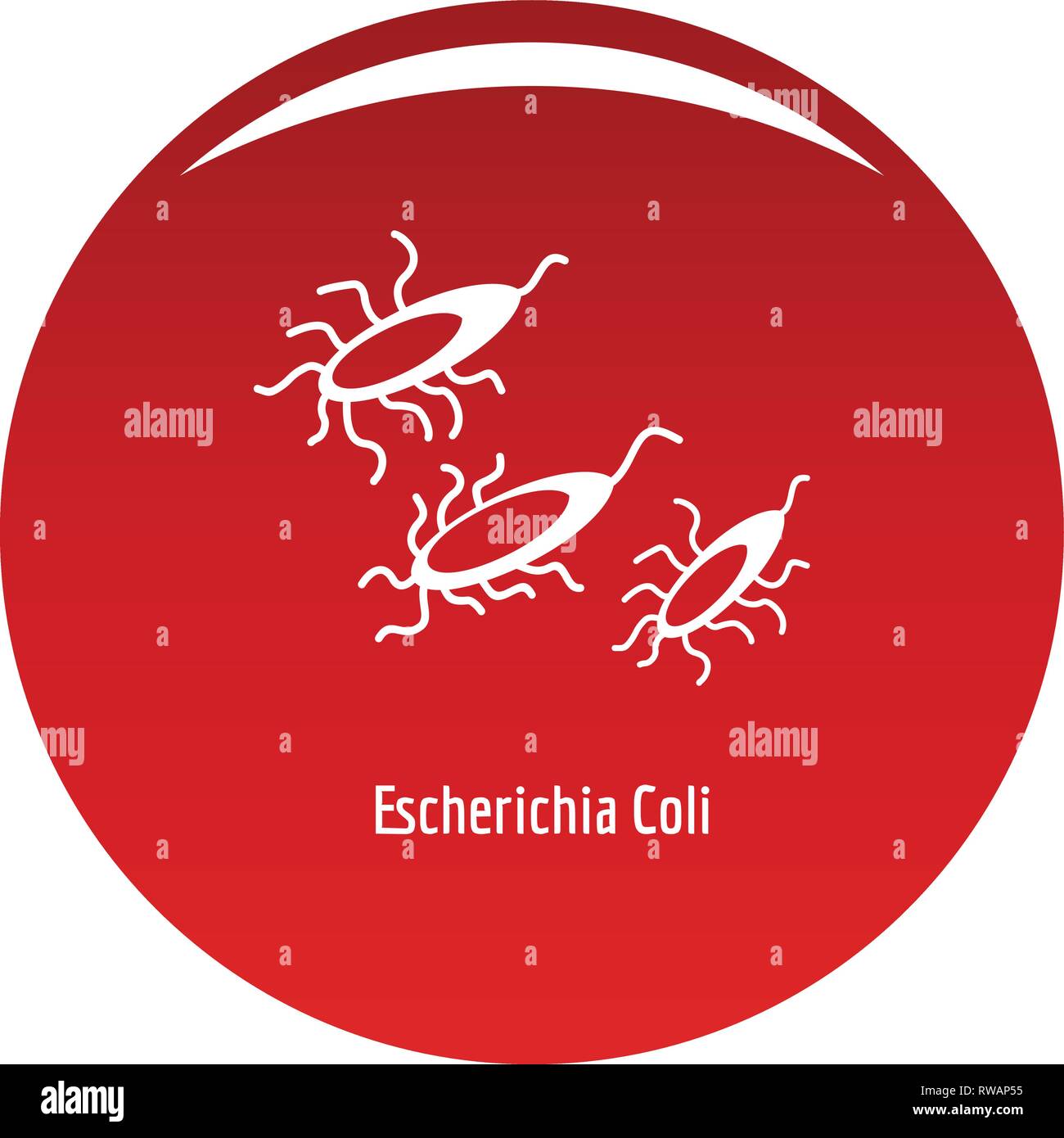 Escherichia Coli icon. Simple illustration of escherichia colin vector ...