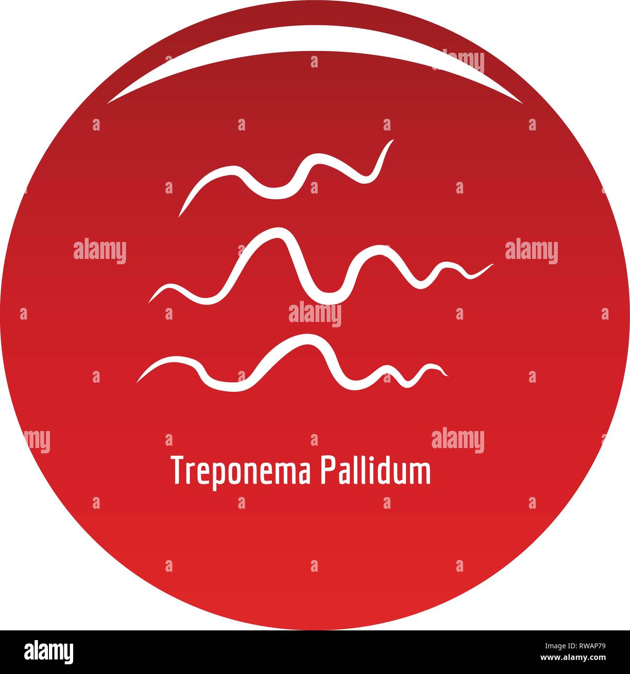 Treponema Pallidum icon. Simple illustration of treponema pallidum ...