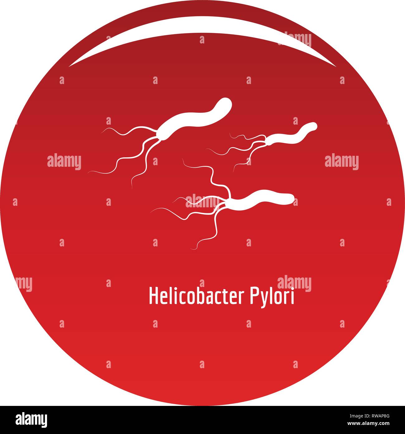 Helicobacter pylory icon. Simple illustration of helicobacter pylory ...