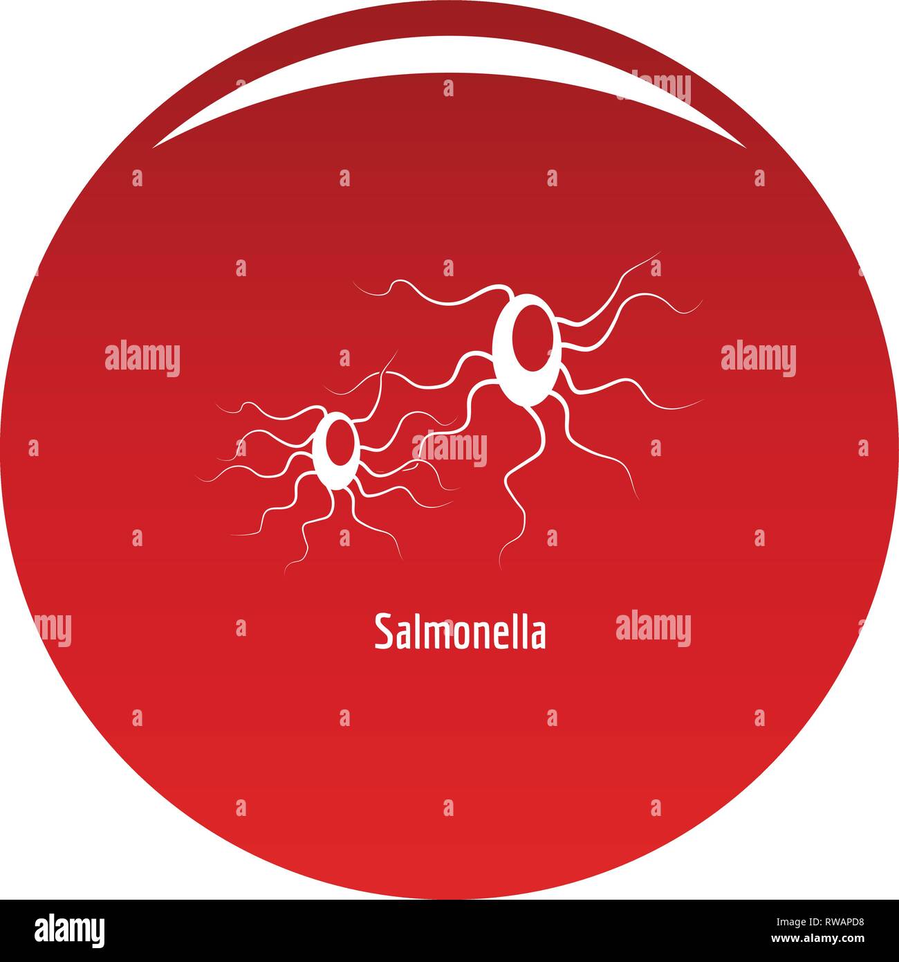 Salmonella icon. Simple illustration of salmonella vector icon for any ...