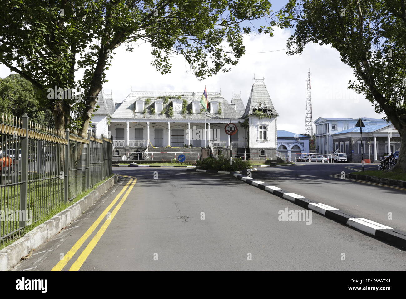 Patrimoine : l’hôtel de ville de Curepipe Stock Photo - Alamy