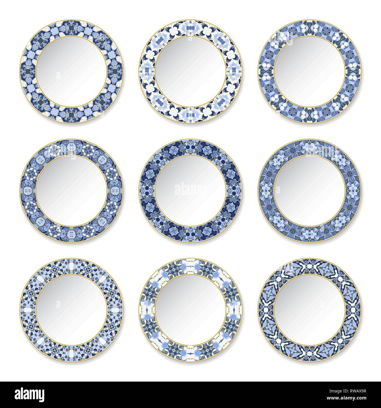 Decorative bowl top view Stock Vector Images - Alamy